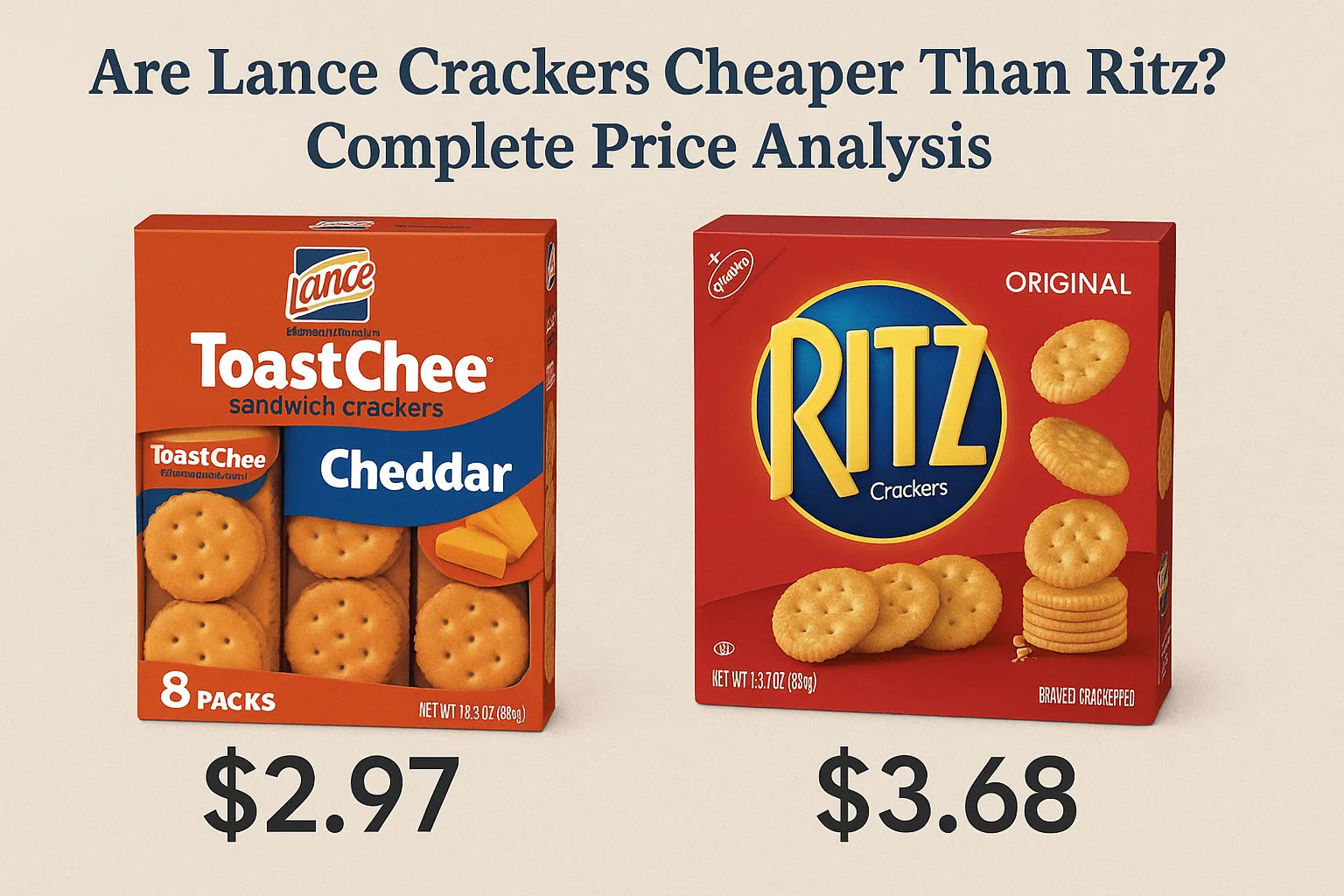 Are Lance Crackers Cheaper Than Ritz? Complete Price Analysis ...