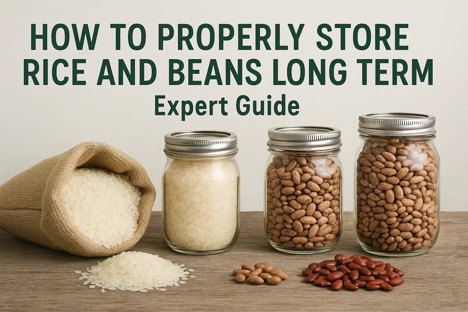 How to Properly Store Rice and Beans Long Term: Expert Guide ...