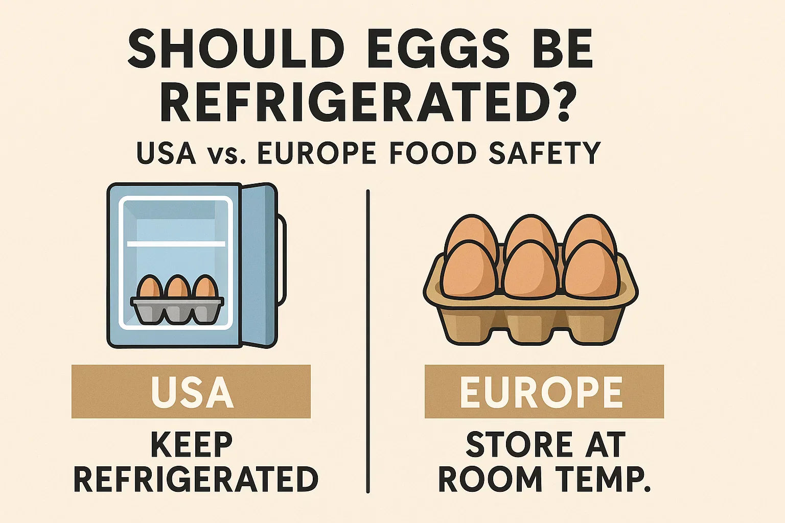 Should Eggs Be Refrigerated? USA vs. Europe Food Safety – BargainBoxed.com