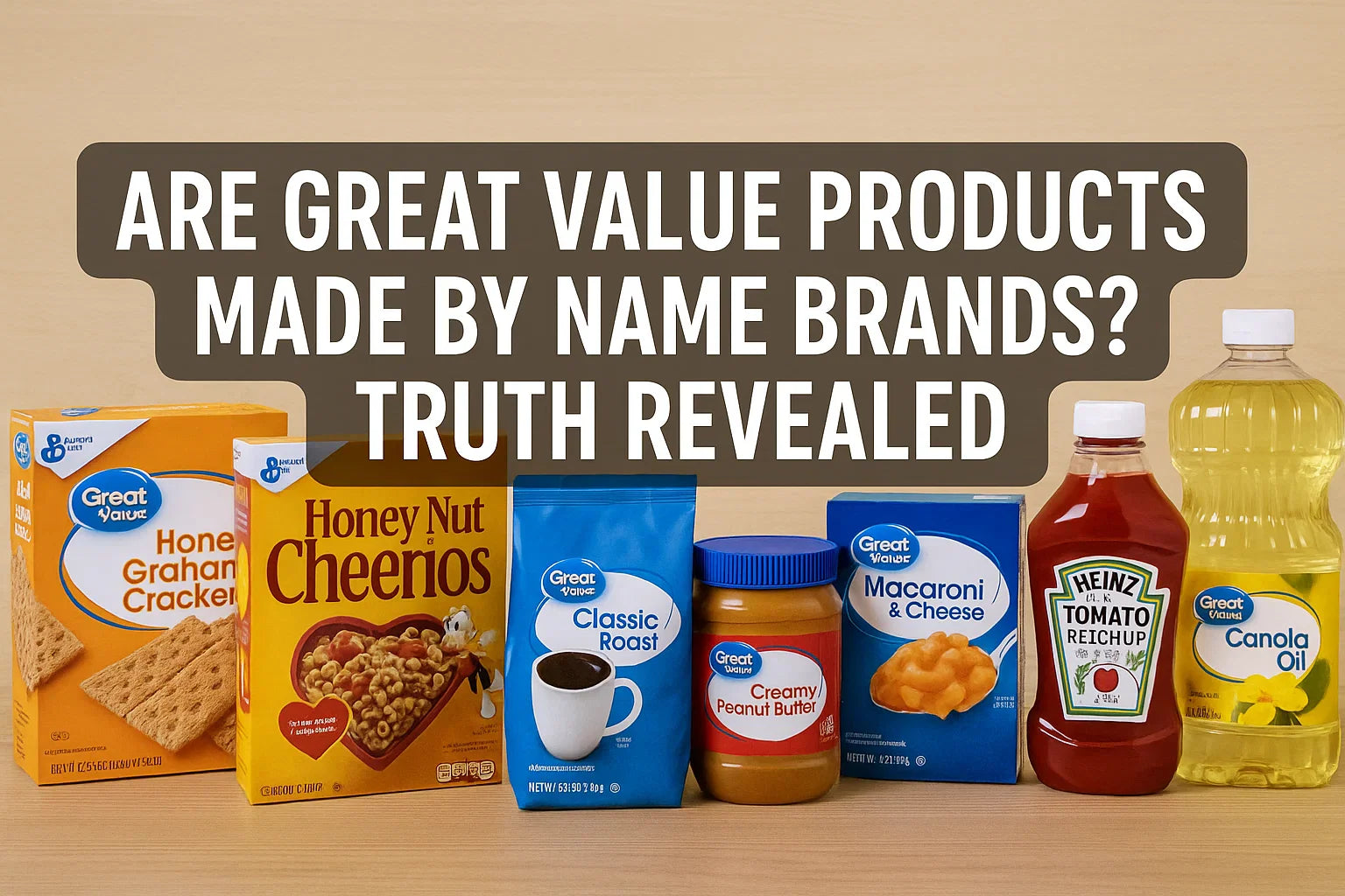 Are Great Value Products Made by Name Brands? Truth Revealed ...