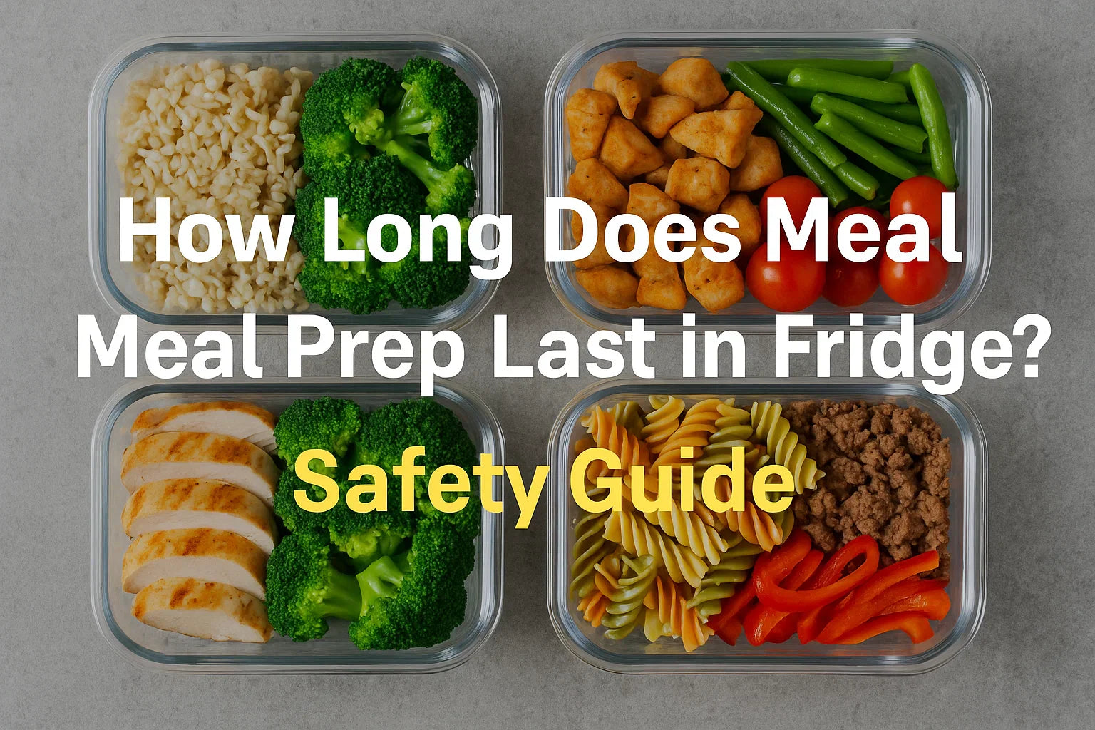 How Long Does Meal Prep Last in the Fridge? Safety Guide – BargainBoxed.com